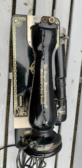 SINGER 15K 80 Electric Sewing Machine RAF Logo 1951 100years of Singer ...