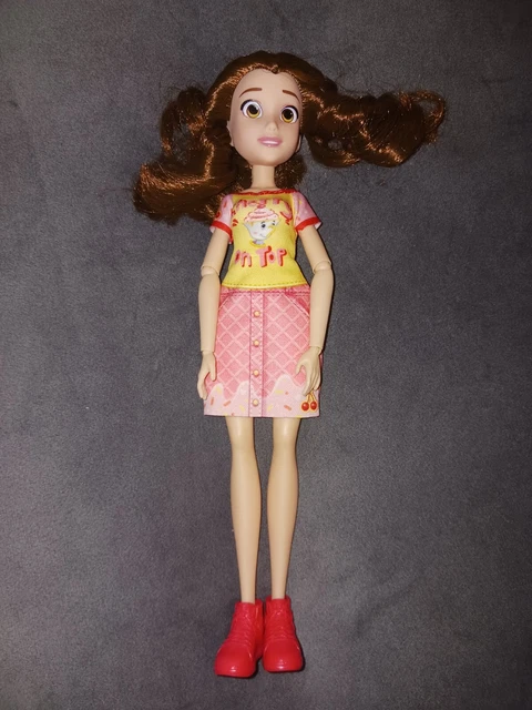 DISNEY CUTE BARBIE Doll Princess Belle Figure Toy *Messy Hair* Beauty ...