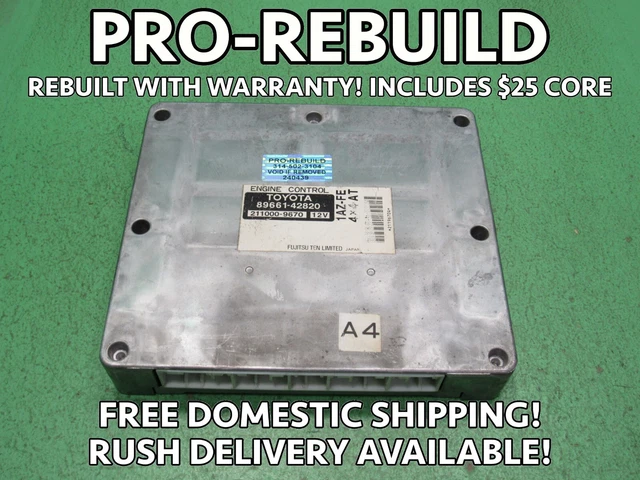 89661-42820 01-03 TOYOTA Rav4 A/T Ecu Ecm Pcm Engine Computer Control ...