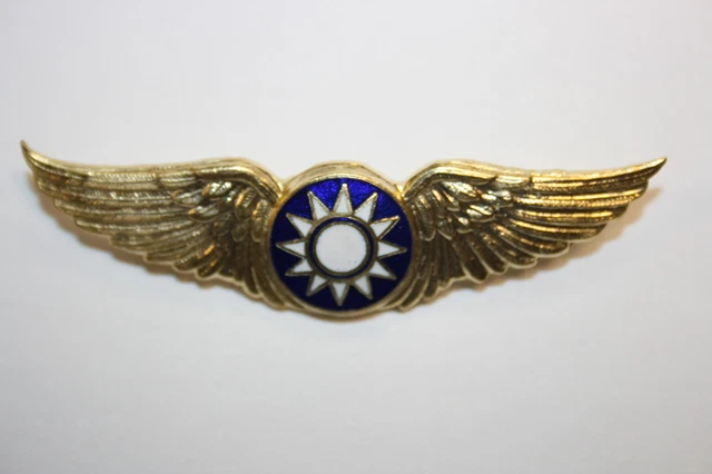 US ARMY AIR Force Flying Tigers Avg Pilot's Wing Metal & Enamel Superb ...