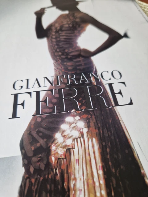 GIANFRANCO FERRE 2004 Print Fashion Advert- Original 2000s Art Gallery ...