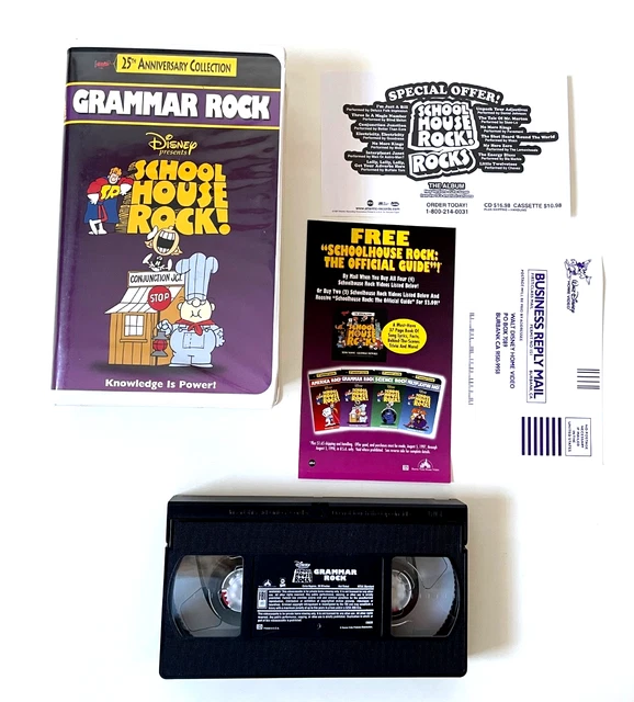 GRAMMAR ROCK VHS 25th Anniversary Collection Clamshell £5.40 - PicClick UK