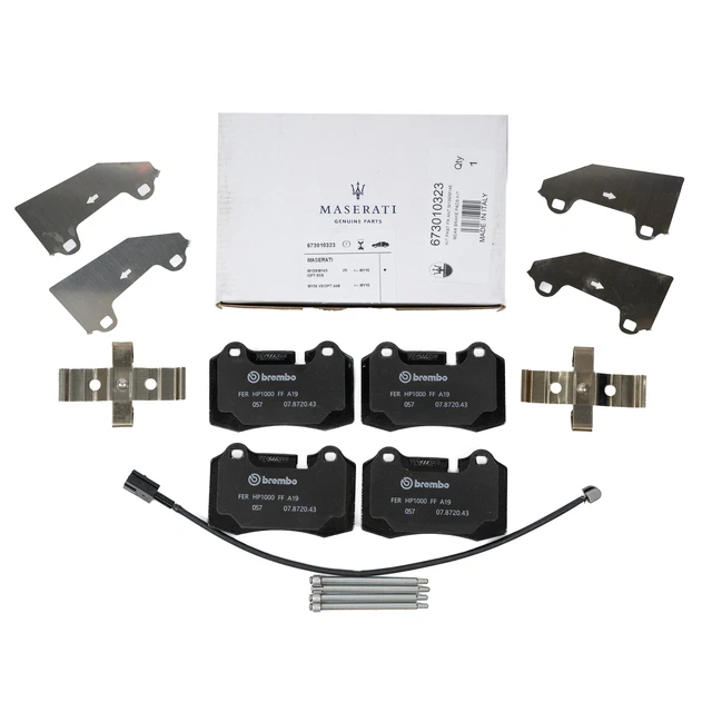 GENUINE MASERATI FRONT & Rear Brake Pads kit fits GranTurismo ...