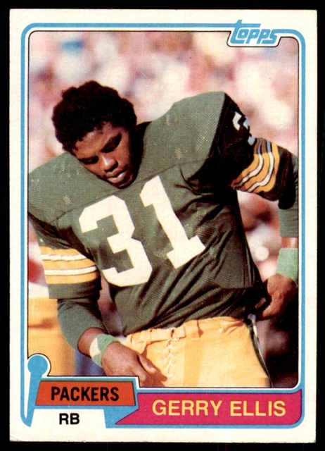 1981 TOPPS ! Packers Gerry Ellis Green Bay #291 EUR 1,93 - PicClick FR