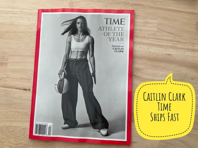 TIME MAGAZINE 2024 Athlete of the Year Caitlin Clark $43.30 - PicClick CA
