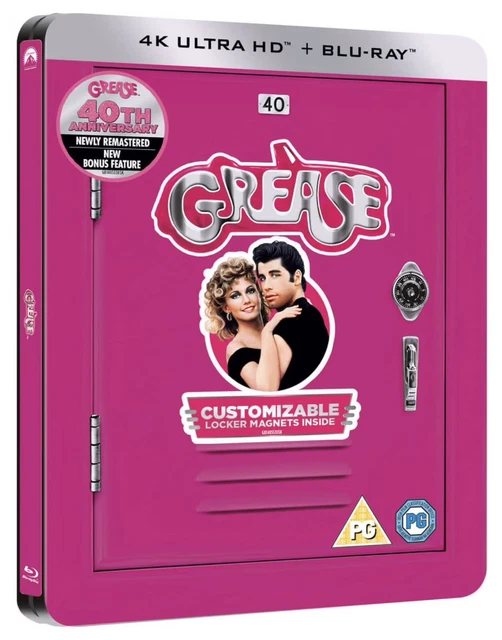 GREASE (40TH ANNIVERSARY Limited Edition 4K Ultra HD + Blu Ray ...