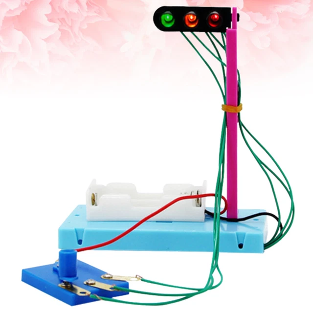 DIY TRAFFIC LIGHT Toy Mini Traffic Light Model Students Science ...