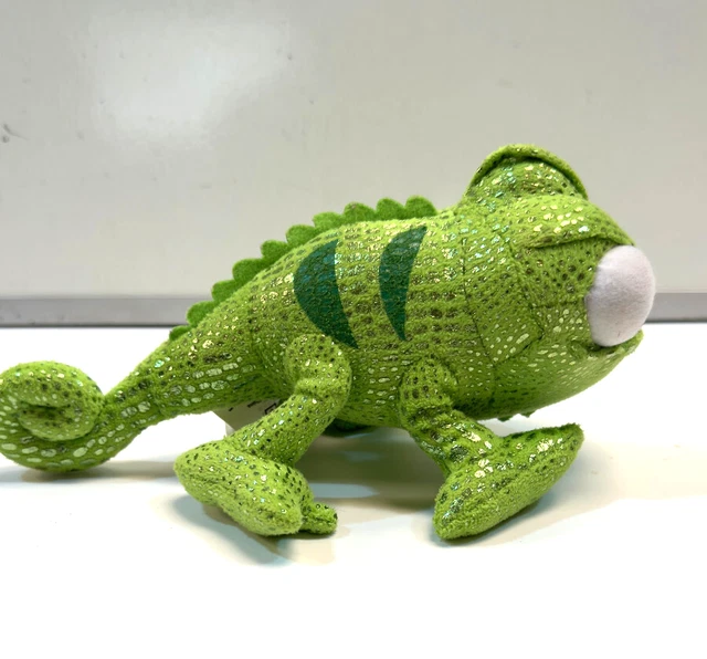 DISNEY STORE TANGLED Pascal Plush Soft Toy Green Chameleon 8" Rapunzel ...
