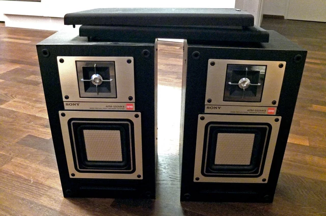 SONY APM-550 MKII Hifi Stereo 2 Way Speakers Boxes 2 Wege Lautsprecher ...