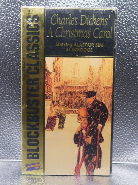 CHARLES DICKENS' A Christmas Carol Blockbuster VHS New Factory Sealed ...