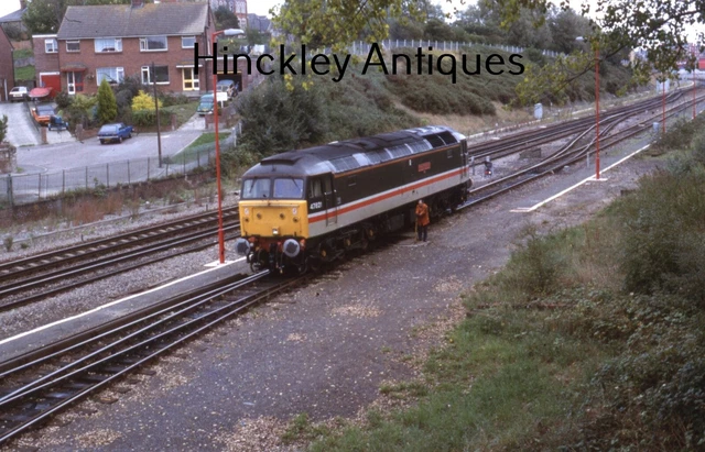 35MM SLIDE BRITISH Rail Diesel Electric Loco Train Class 47 No 821 ...