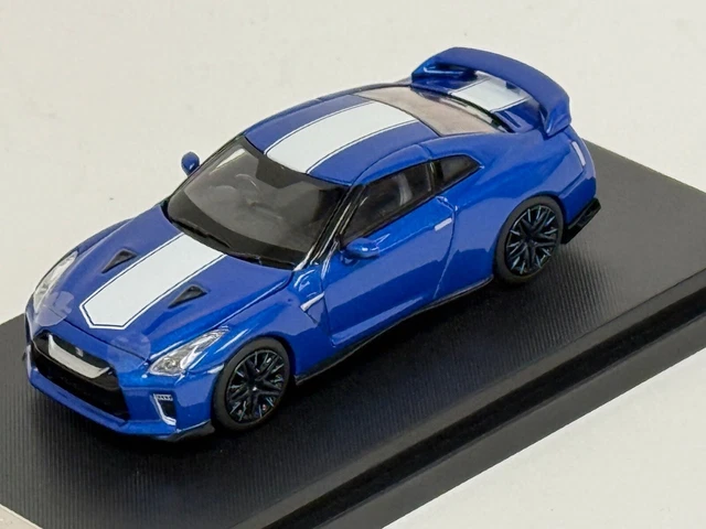 1/64 MOTORHELIX NISSAN Skyline GT-R R35 50th Anniversary Edition En Bleu 64-012 EUR 34,13 ...