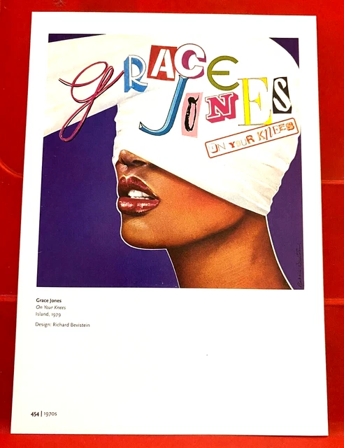 GRACE JONES ON Your Knees Album Cover Art PICTURE / PRINT 7.5" x 5.5" £ ...