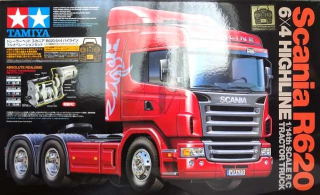 TAMIYA FULL OPERATION Set Assembly Kit 2.4Ghz Specification 1/14 Scania ...