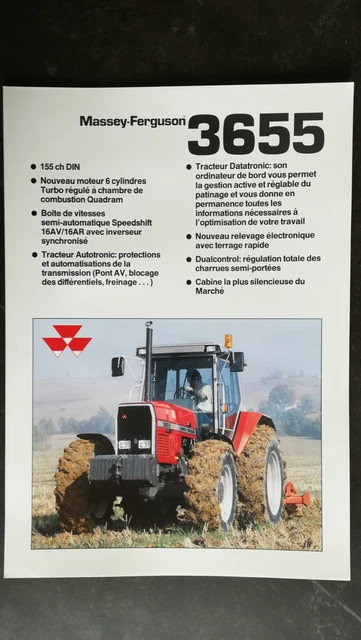 BROCHURE TRACTEUR MASSEY Ferguson 3655 EUR 2,00 - PicClick FR