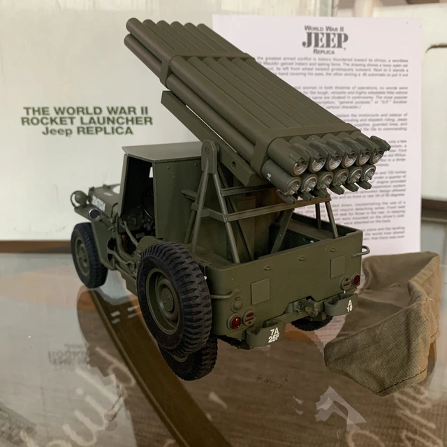 WW2 JEEP 1/16 rocket firing diecast metal Danbury mint £210.00 ...