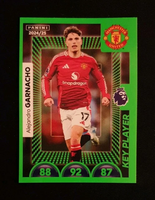 PANINI PREMIER LEAGUE 2024/25 sticker Alejandro Garnacho Key Player £1. ...
