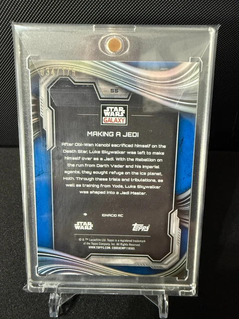 2025-26 TOPPS STAR Wars Galaxy Chrome - #55 Making a Jedi - Blue Ray ...