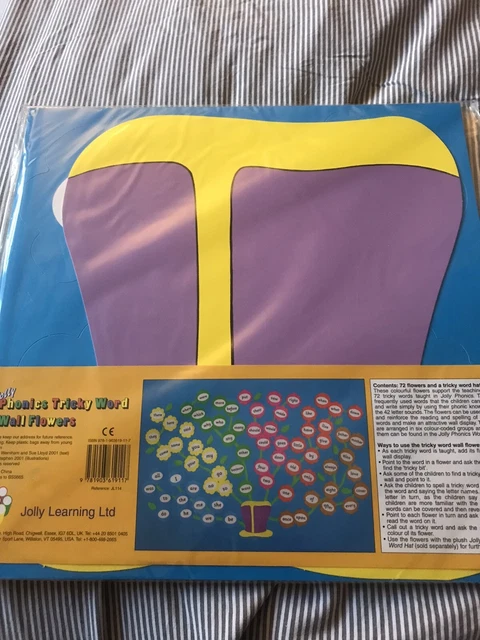 JOLLY PHONICS TRICKY Word Wall Flower NEW £8.00 - PicClick UK