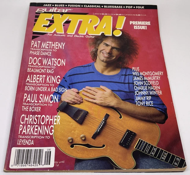 GUITAR EXTRA! MAGAZINE Vintage August 1990 Pat Metheny Doc Watson ...
