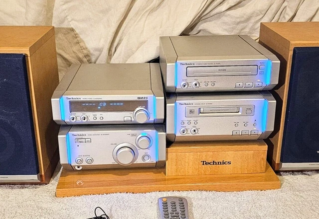 TECHNICS SE-HD505 SOUND System With Wooden Display Base, Speakers - No ...