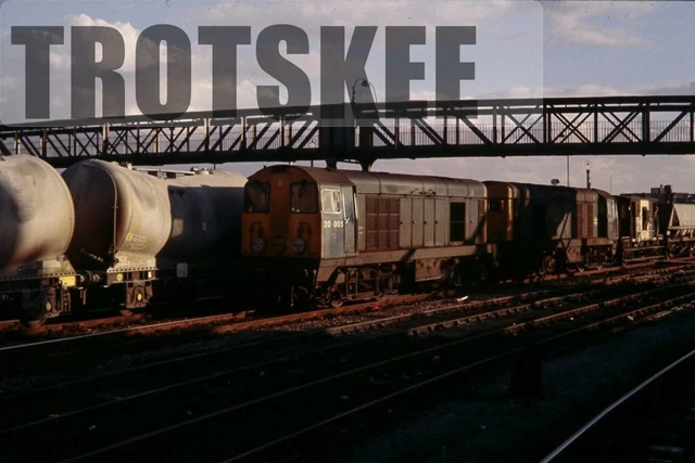 35MM SLIDE BR British Railways Diesel Loco Class 20 20005 Derby 1986 ...