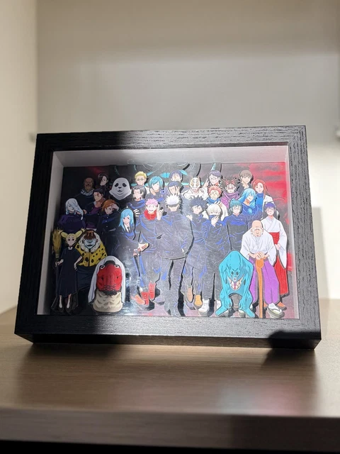 JUJUTSU KAISEN SATORU Gojo GroupB I 3D Paper Cut Frame I 3D Shadow Box ...