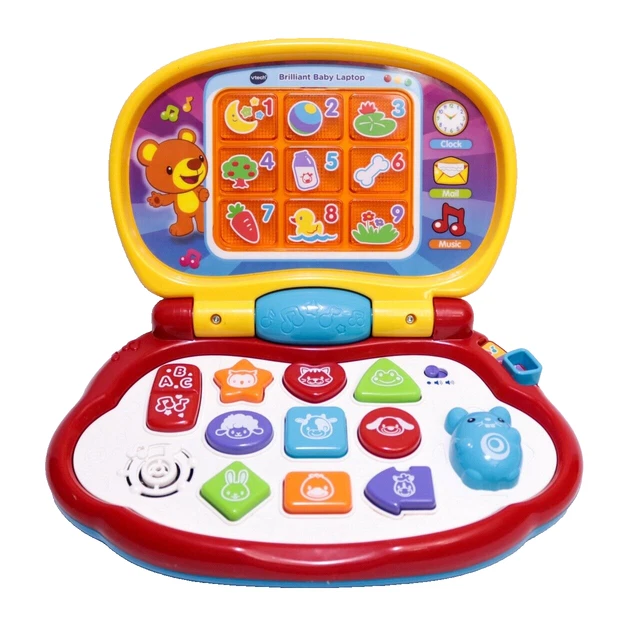 VTECH BRILLIANT BABY Laptop ABC Animals Interactive Sing-a-long and ...