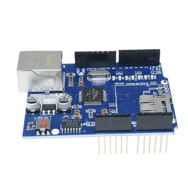 ETHERNET SHIELD W5100 Network Expansion Board For Arduino UNO R3 Mega ...