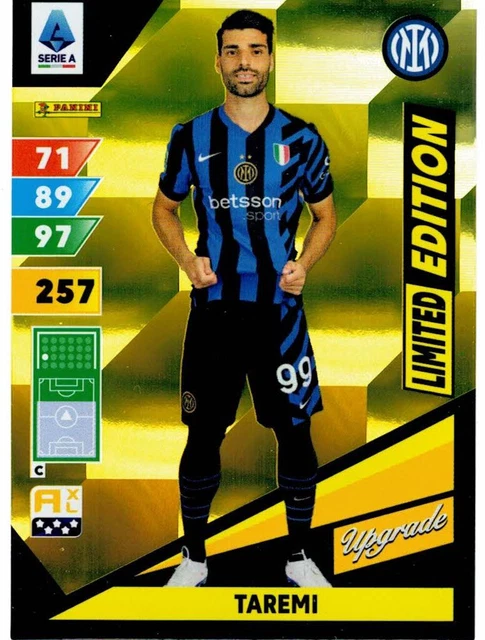 CALCIATORI ADRENALYN XL 2024-2025 Upgrade Taremi Card Limited Edition Inter EUR 2,50 - PicClick IT