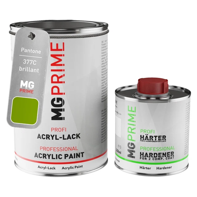 PANTONE 377C GREEN brillant peinture acrylique 1,5L durcisseur y.c. EUR ...