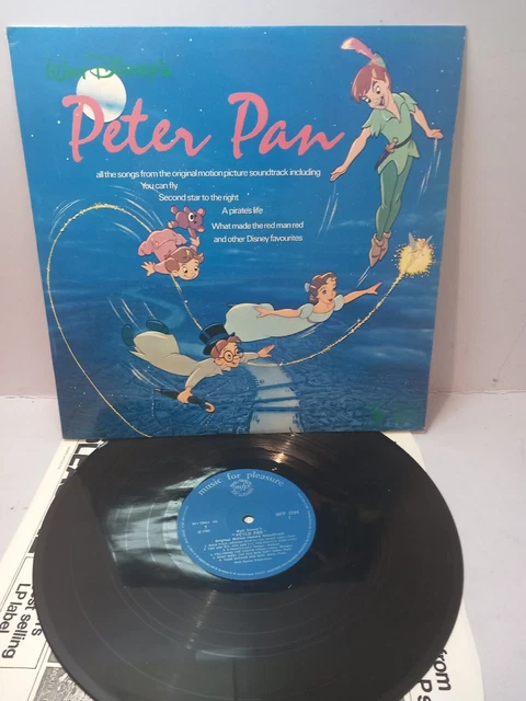 WALT DISNEY'S PETER PAN Soundtrack Official Vinyl Record 1968 Music For Pleasure EUR 17,42 ...