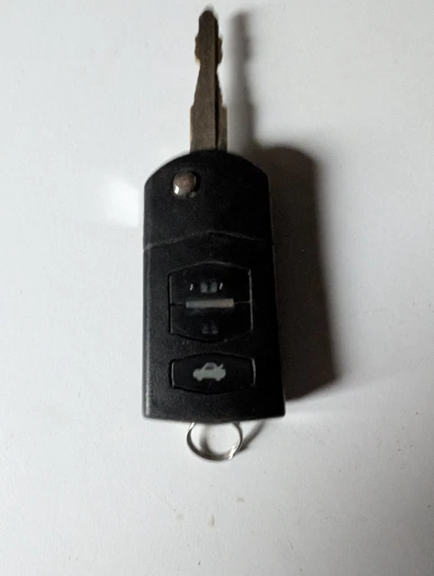 GENUINE MAZDA 3 Button Remote Flip Key Fob Tested & Working Mitsubishi ...