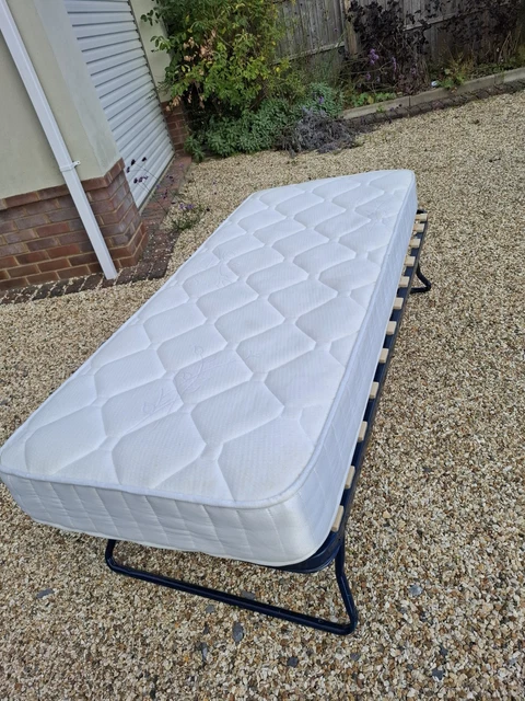SINGLE FOLD-UP GUEST Bed Very Strong With Clean Mattress £47.42 ...
