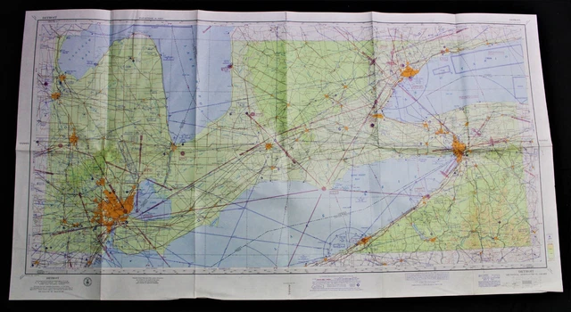 VINTAGE LARMIE RANGE ONC 306 Aeronautical Aviation Chart Map, 3rd Ed ...