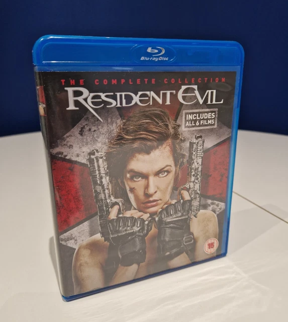 RESIDENT EVIL COMPLETE Collection Blu-ray All 6 Films POSTED BOXED ...