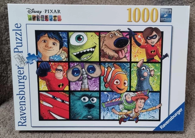 RAVENSBURGER DISNEY PIXAR 1000 Piece Jigsaw Puzzle Splatter Art HTF £26 ...