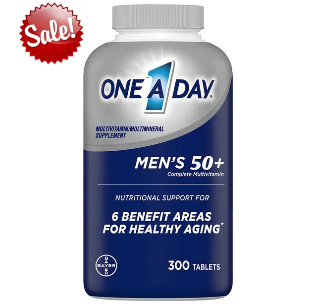 ONE A DAY Men's 50+ Healthy Advantage Multivitamin 300 Tablets 09/2025 ...