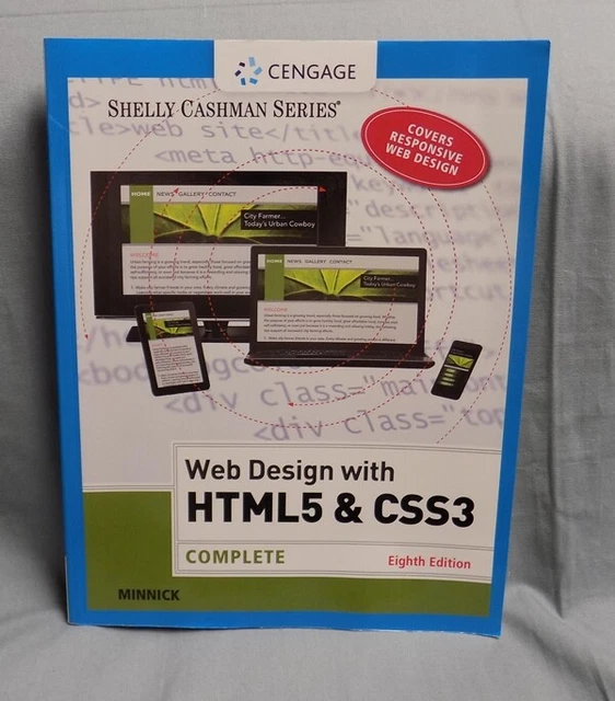 WEB DESIGN WITH HTML5 and CSS3 Complete by Minnick Shelly Cashman New ...