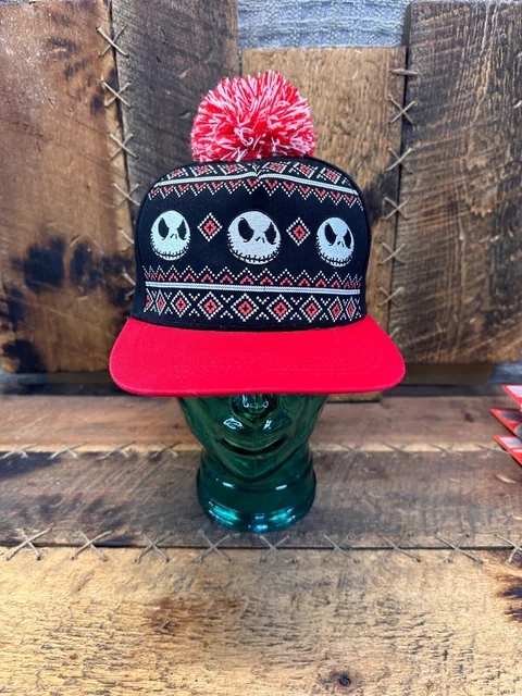 DISNEY THE TIM Burtons Nightmare Before Christmas Cap Blue Red Snapback ...