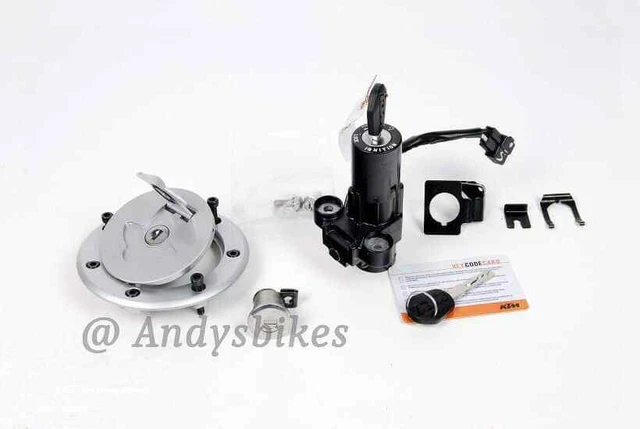 GENUINE KTM DUKE 125 200 250 390 Ignition Switch & Fuel Cap Lock Set ...