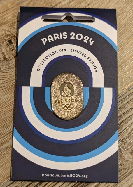 PARIS 2024 OLYMPICS Logo Gold Pin Badge Official Merchandise Limited ...