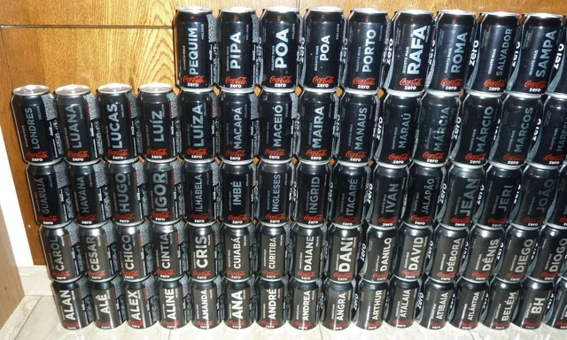 RARE COCA-COLA COKE Zero NAMES & CITIES cans (can set) BRAZIL soft ... RARE COCA-COLA COKE Zero NAMES & CITIES cans (can set) BRAZIL soft ...