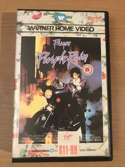 PRINCE PURPLE RAIN VHS Video Cassette Tape Warner Brothers Big Box £10. ...