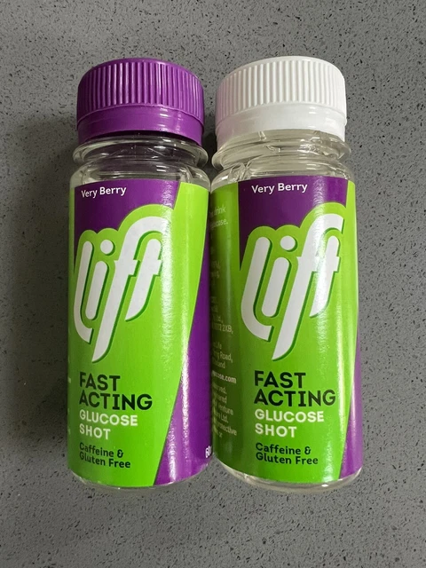 GLUCOJUICE LIFT ENERGY Drink Very Berry Fast-Acing Glucose 60ml - 12 ...