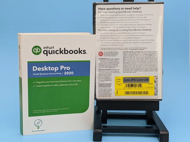 INTUIT QUICKBOOKS DESKTOP Pro 2020 for Windows: Retail ~ Permanent ...