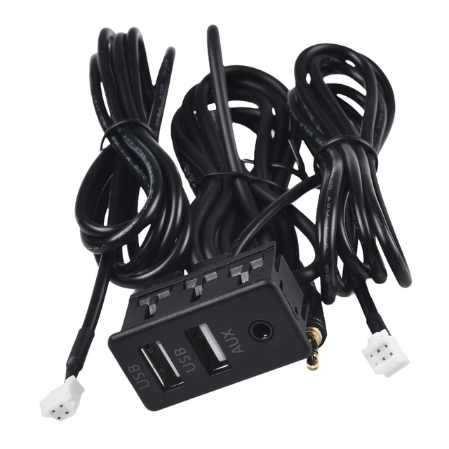 ADAPTATEUR D'EXTENSION D'INTERFACE de panneau de port USB AUX câble long adapta EUR 18,41 ...