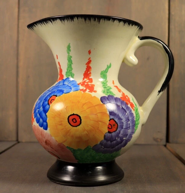 ANCIEN PICHET ART Déco Samford Ware Peint Main Faïence Céramique ...