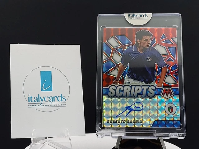 2021 PANINI MOSAIC Script Roberto Baggio Autografo Fusion Red EUR 400 ...