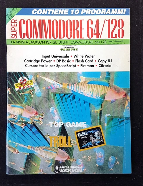 RIVISTA SUPER COMMODORE 64/128 - Gruppo Editoriale Jackson 1990 EUR 6 ...